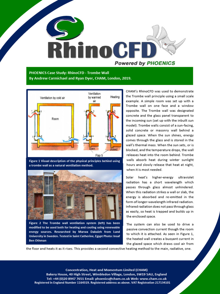 Trombe Wall Case Study CFD | PDF | Physical Phenomena | Transport Phenomena