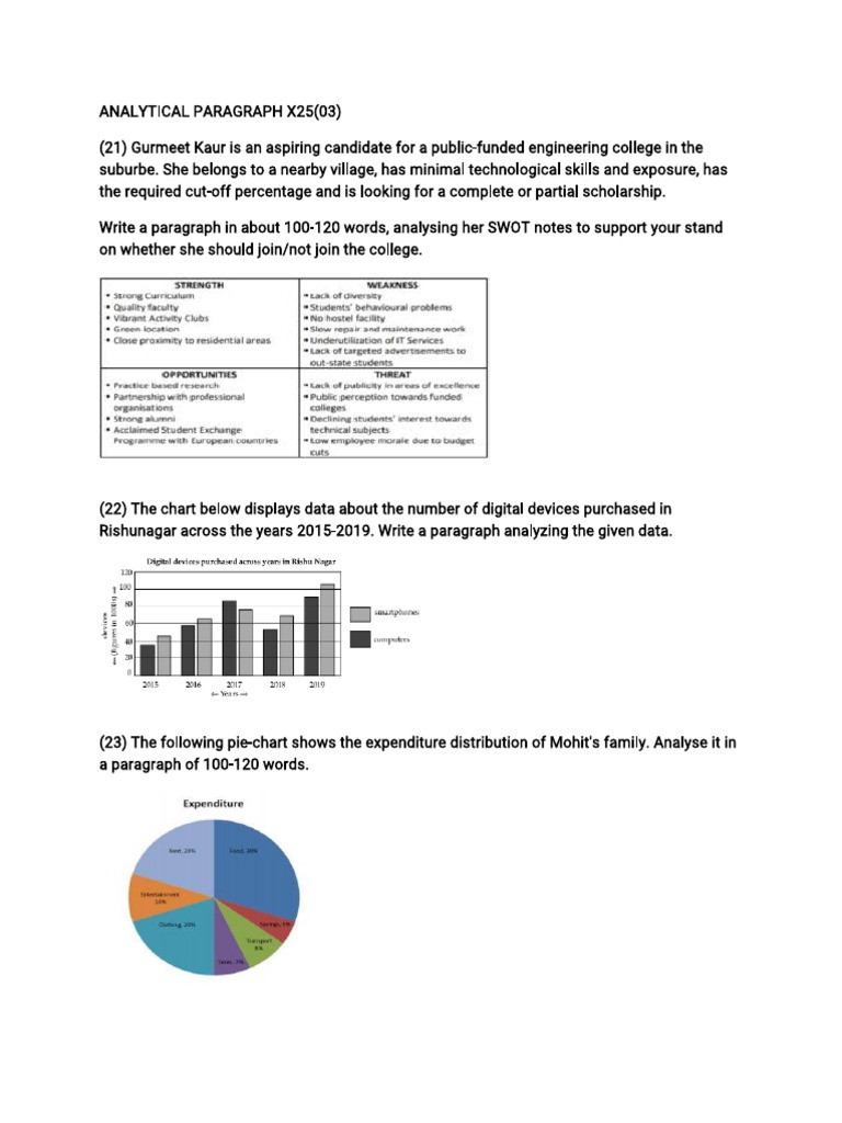 Analytical Paragraph x25 | PDF