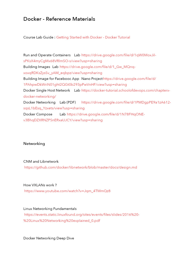 Good - Docker - Reference Materials | PDF | Software Engineering ...