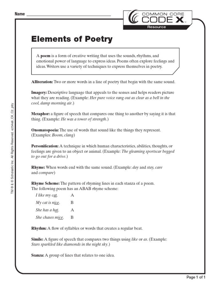 CX c2 Poetry | PDF | Poetry | Rhyme