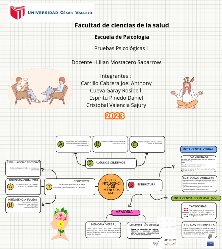 Mapa - Test de Reynold Ryas | PDF | Inteligencia | Memoria