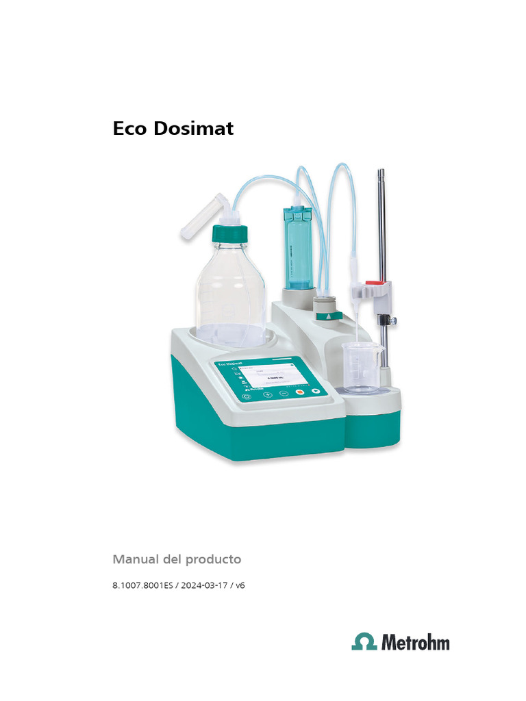 Manul Eco Dosimat | PDF | Laboratorios | Seguridad y salud ocupacional