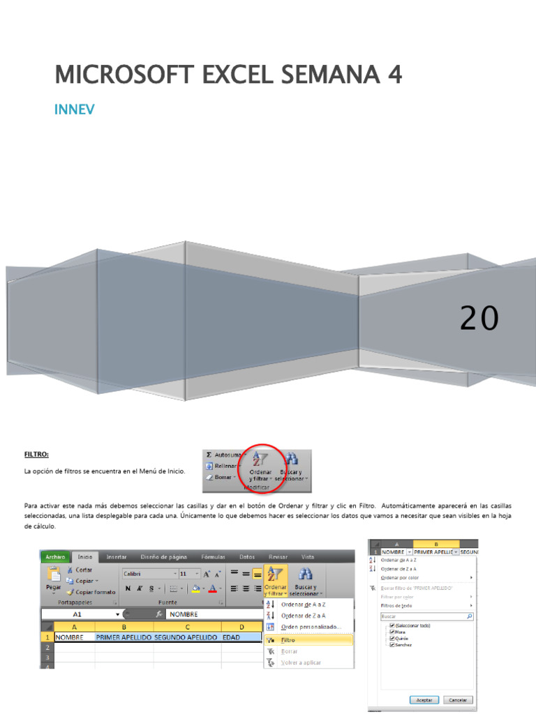 INSTRUCTIVO 04-EXCEL | PDF