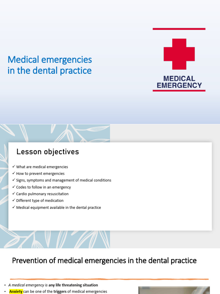 Medical Emergencies PDF | PDF | Clinical Medicine | Medical Specialties