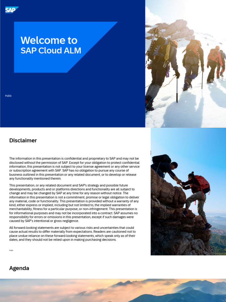 SAP Cloud ALM for Enterprises | PDF | Cloud Computing | Business Process