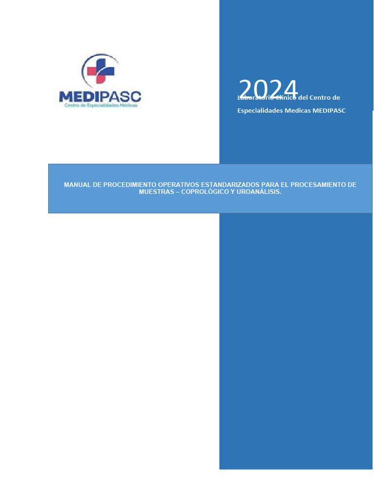 3. Manual de Procedimientos Operativos -Coprologia y Uroanalisis | Descargar gratis PDF ...