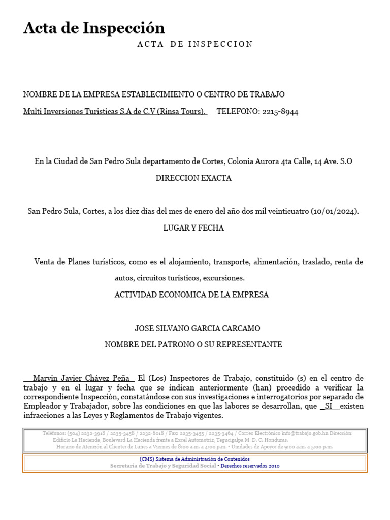 ACTA-DE-INSPECCION | PDF