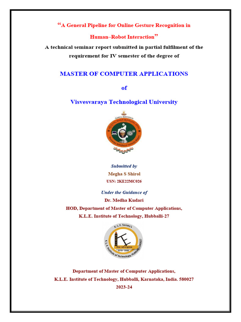 Technical Seminar Report Front Pages | PDF Technical Seminar Report Front Pages | PDF