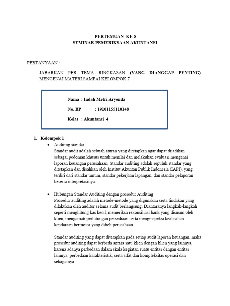 Pertemuan Ke8 | PDF | Karier & Perkembangan | Bisnis