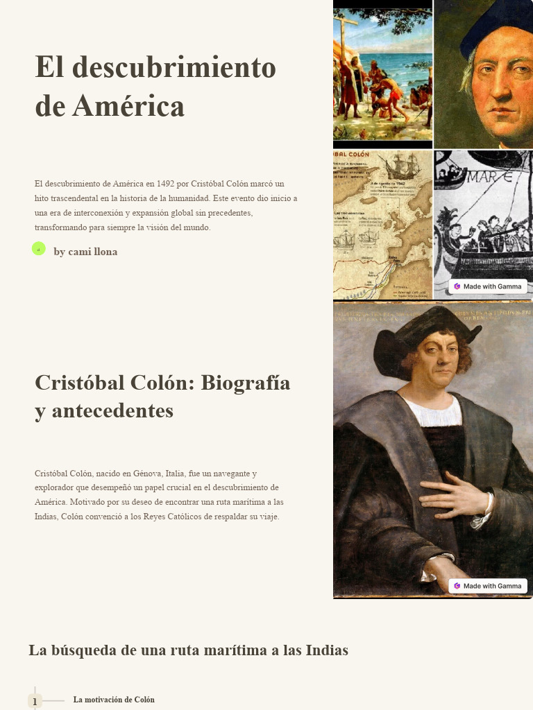 El Descubrimiento de America | PDF | Colonización europea de las ...