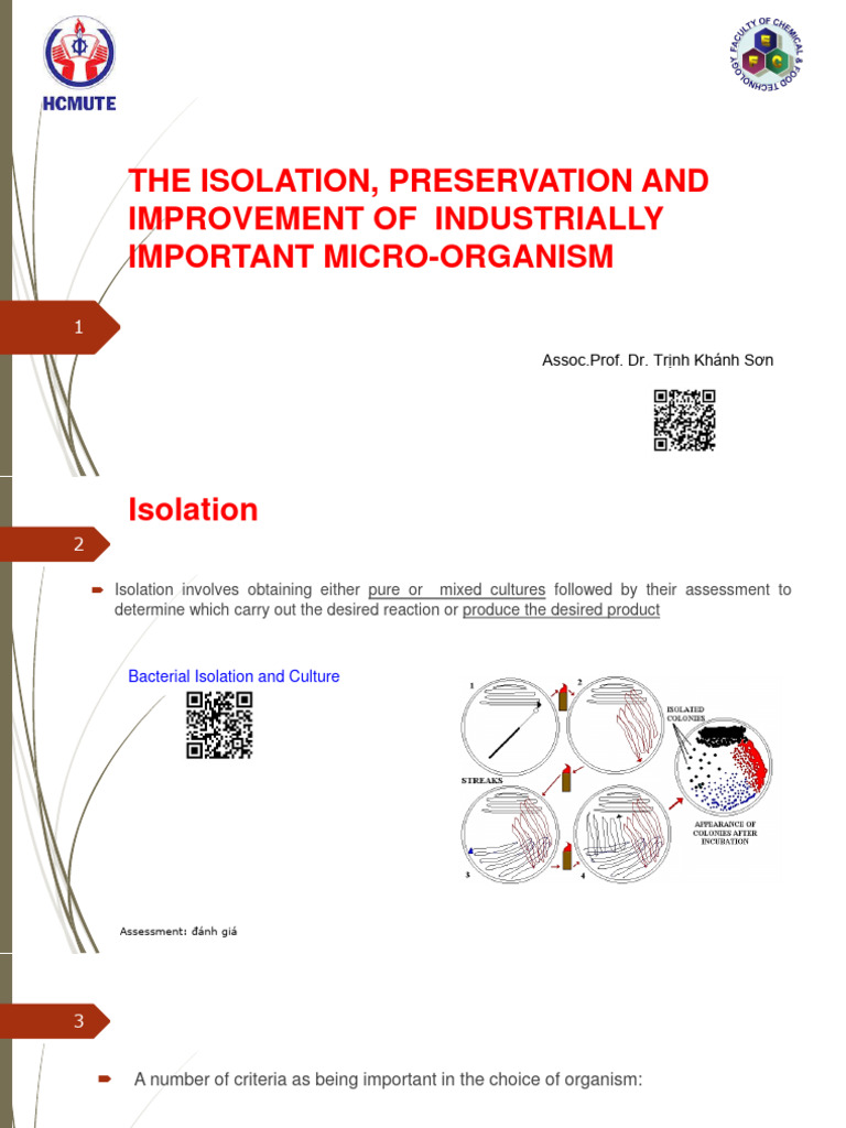 C3_The Isolation and Preservation Industrially Important Microorganism ...