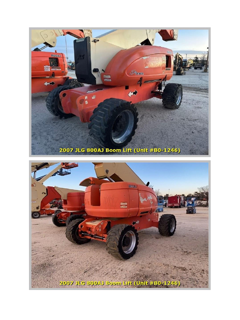 JLG 2007 800 Aj | PDF