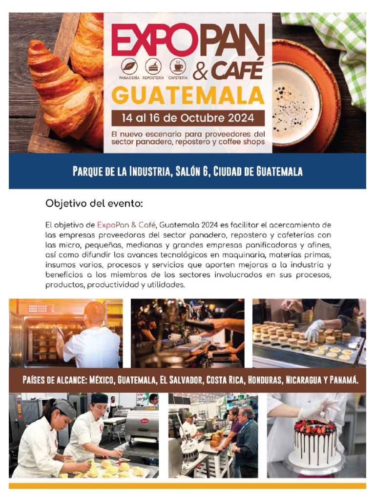 Folleto Expo Pan & Café Guatemala 2024 | PDF