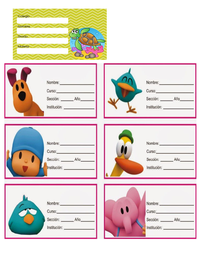 Stiker para Colegio | PDF