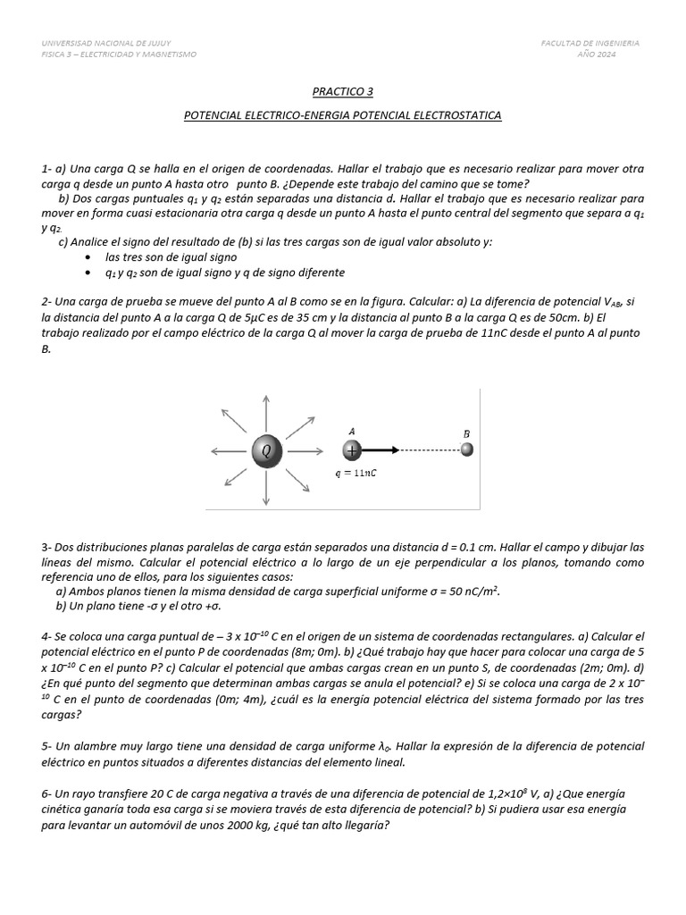 2024 Potencial Electrico Energia Potencial | PDF | Ciencias fisicas | Ingenieria Eléctrica