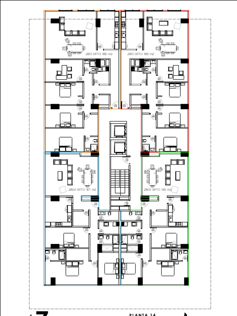 Planta 14 Layout and Dimensions | PDF