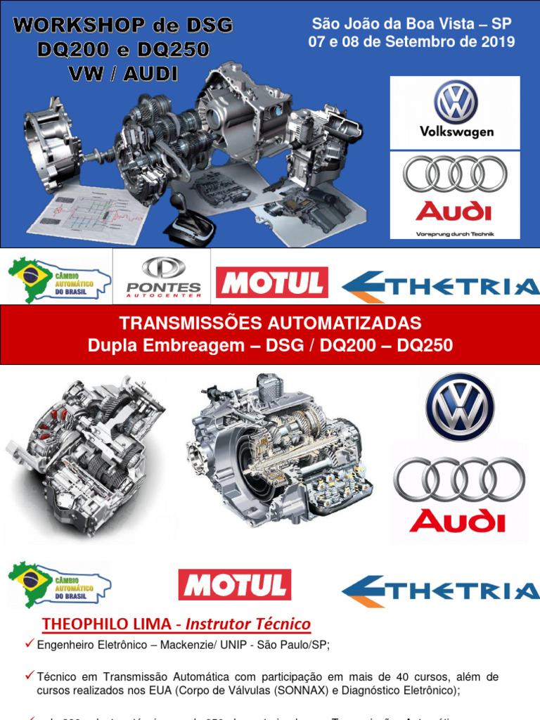 Apostila Workshop DSG | PDF | Engrenagem | Bomba