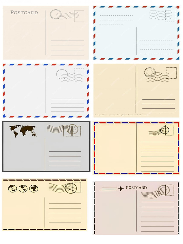 PLANTILLA DE POSTALES | PDF