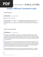 ULC Civil Wedding Script | PDF | Wedding | Marriage