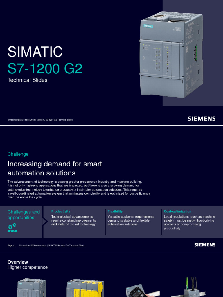 S7-1200 G2 | PDF | Automation | Central Processing Unit