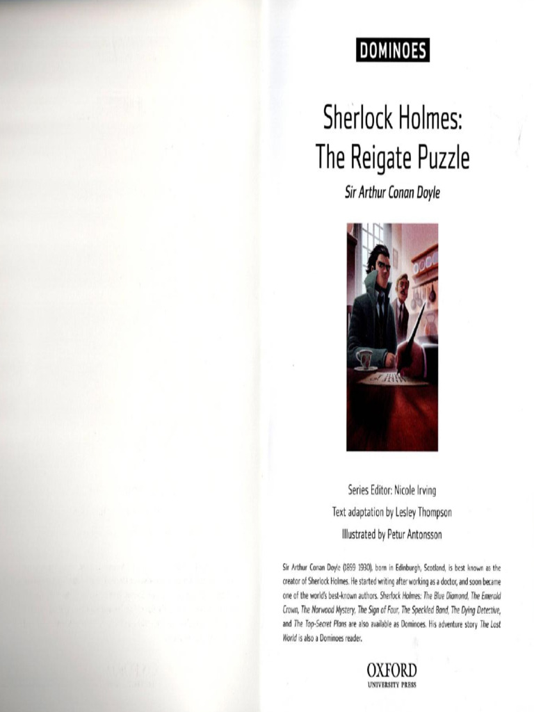 Sherlock Holmes The Reigate Puzzle Oxford | PDF