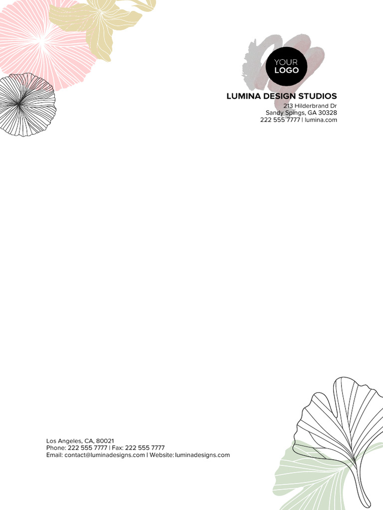Beautiful Letterhead Template | PDF