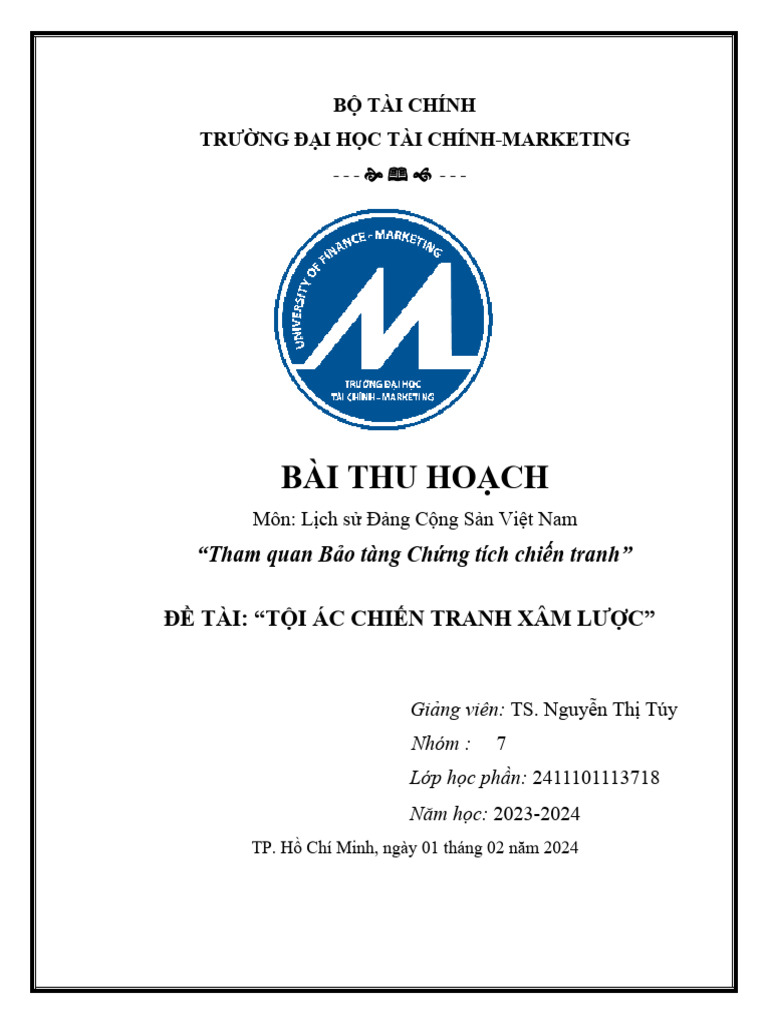 Bài Thu Ho CH LSD - Nhóm 7 | PDF