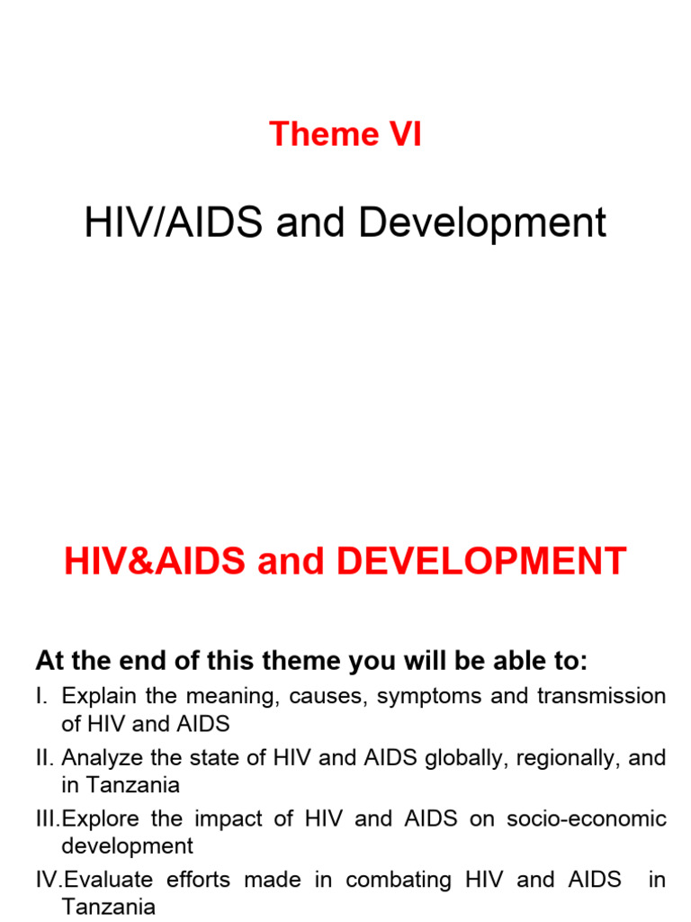 DST 100 Vi HIV, AIDS, and Development | PDF | Hiv/Aids | Hiv