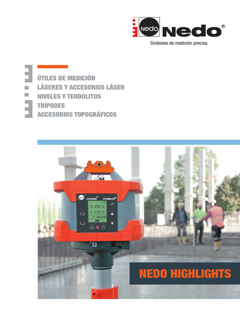Nedo Highlights Es | PDF | Cargador de batería | Láser