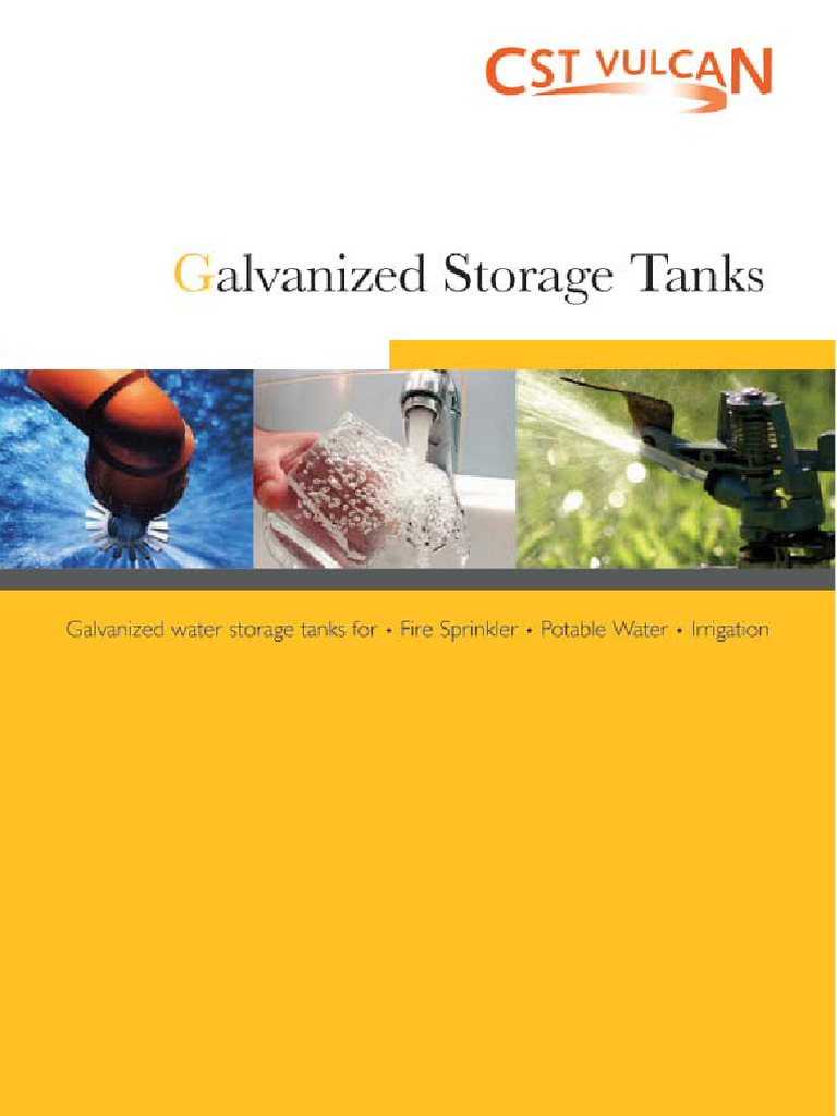 Galvanized Tanks Cst Vulcan Company Brochure | PDF