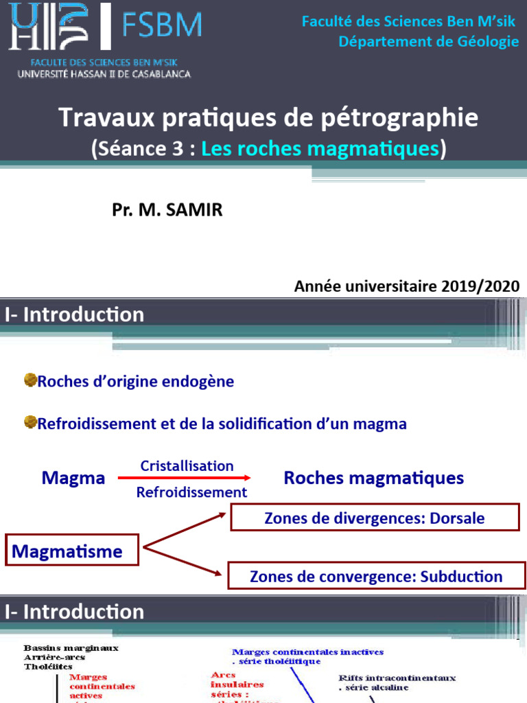 TP Pétrographie (Séance 3) | PDF | Roche magmatique | Granit