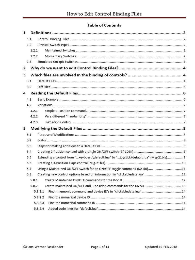How To Edit Control Binding Files | PDF | Switch | Computer File