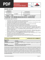 Comment Resolution Sheet Format | PDF