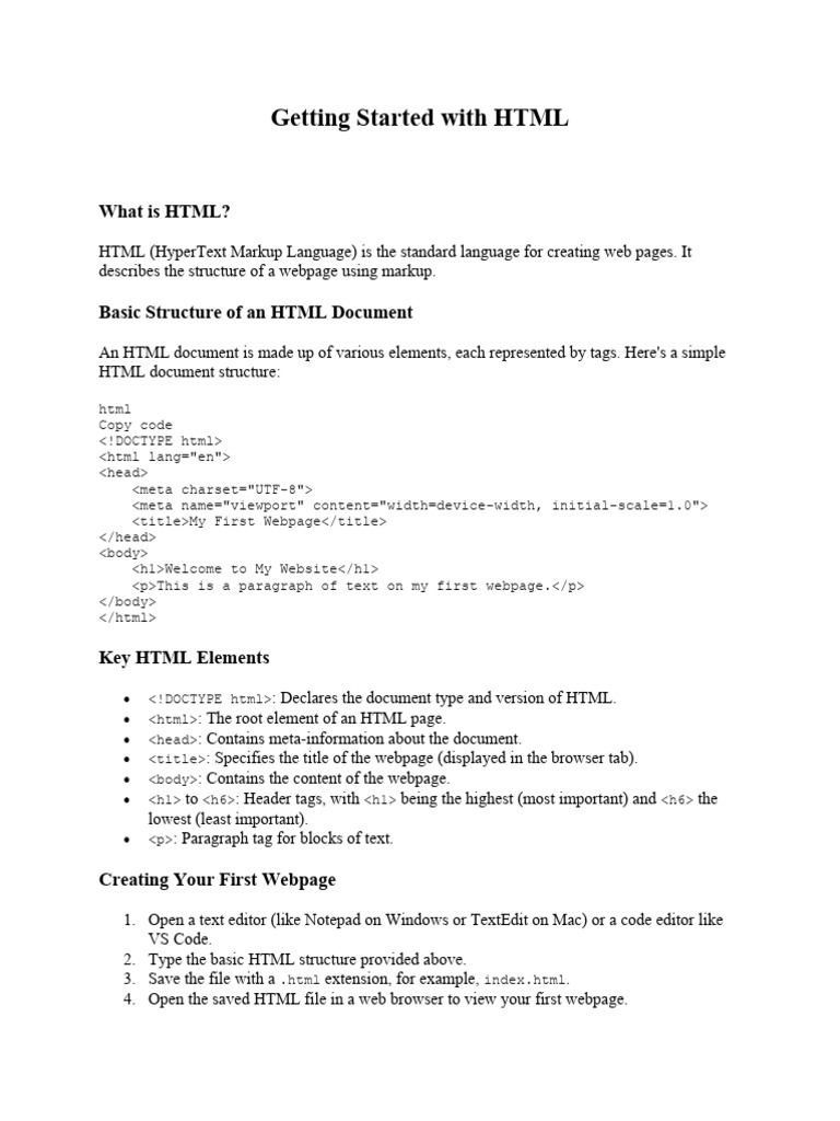 Introduction to HTML and CSS for Web Development | Download Free PDF ... Introduction to HTML and CSS for Web Development | Download Free PDF ...
