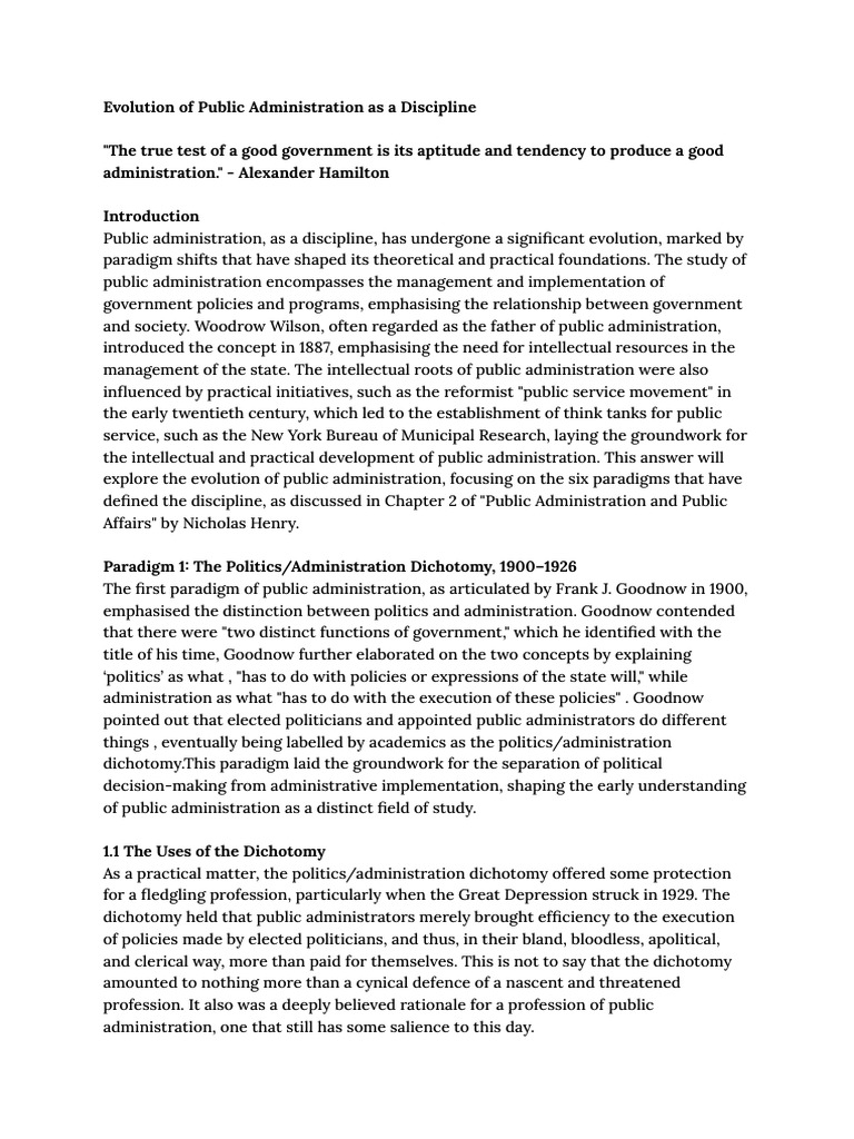 Evolution of Pub Ad - Aaradhika | PDF | Public Administration | Governance