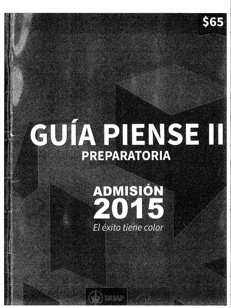 Guia Piense Ii Preparatoria 2015 | PDF