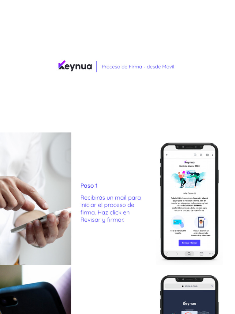 Manual de Firma - Desde Movil (Keynua) | PDF