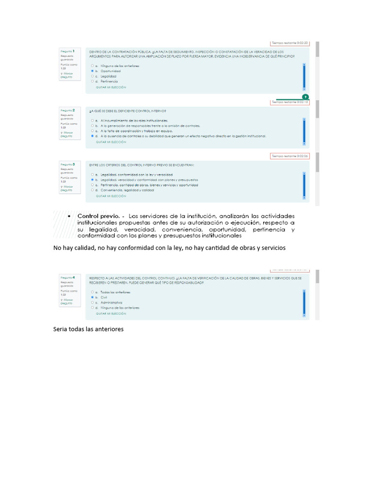 CONTENIDO EXAMEN SESION 1examen Modulo 3 Gerencial | PDF