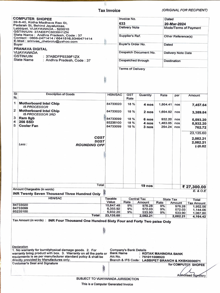 Adobe Scan 21 Mar 2024 | Download Free PDF | X86 Architecture | Computer Hardware