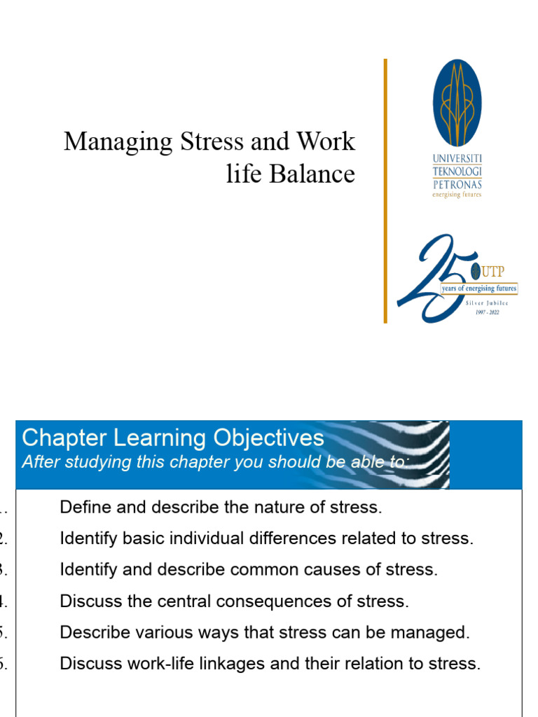 Week 5 - Stress and WLB | PDF | Stress (Biology) | Psychology
