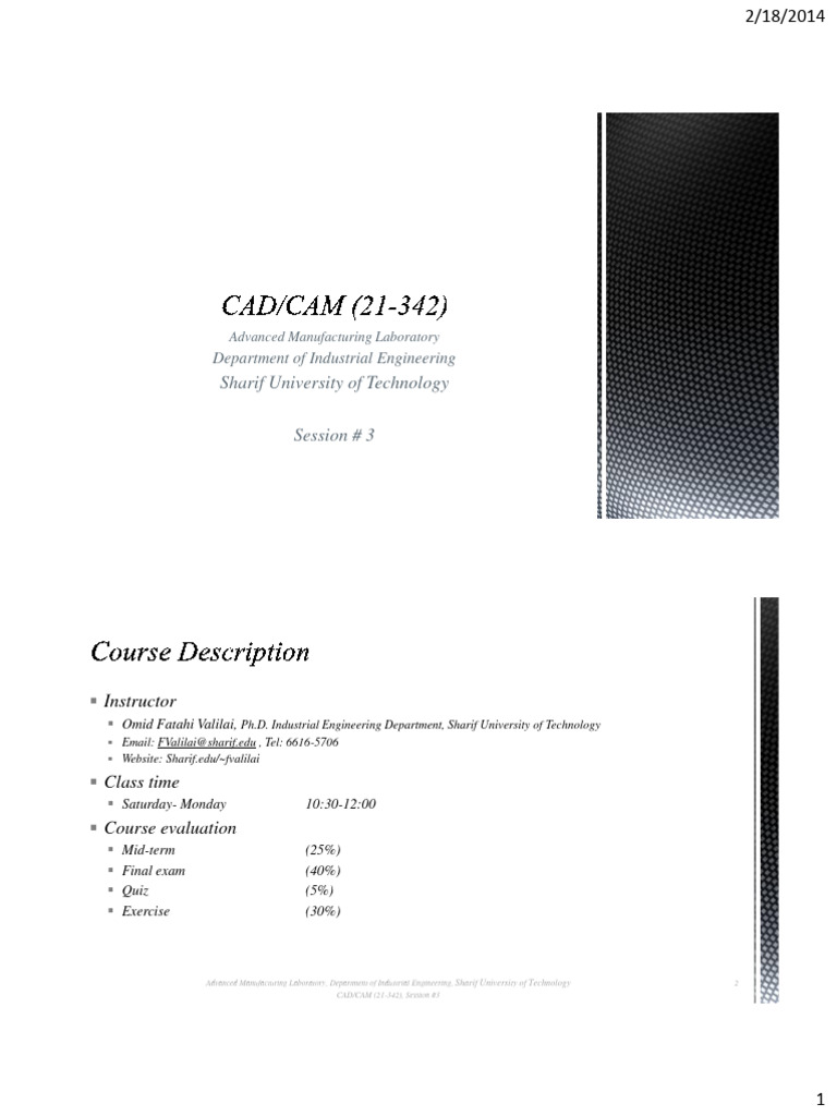 03 Cad Cam Pdf Computer Aided Design Secondary Sector Of The Economy