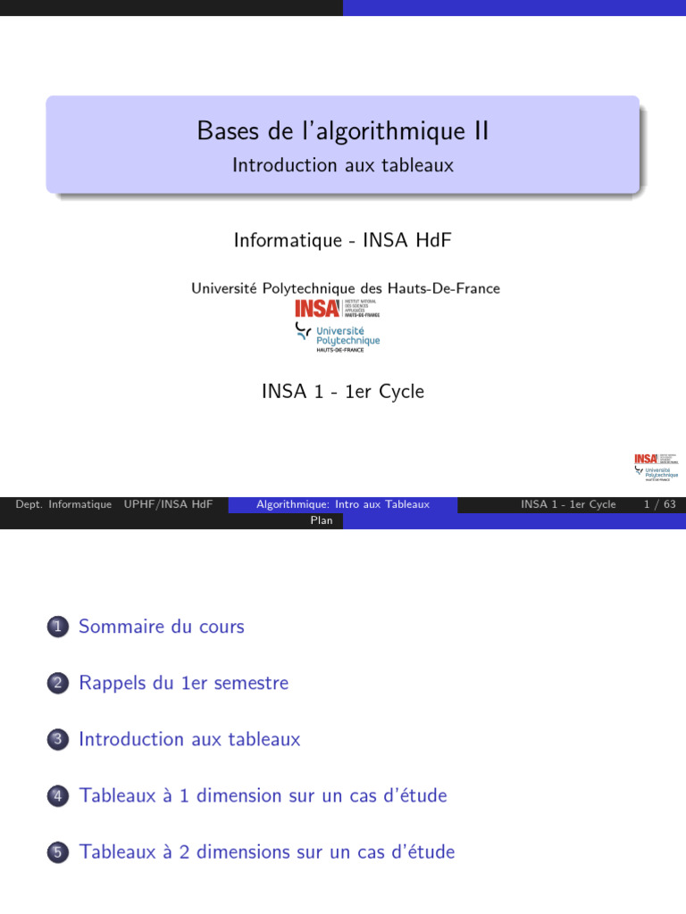 Introduction aux Tableaux en Python | PDF | Matrice (Mathématiques ...