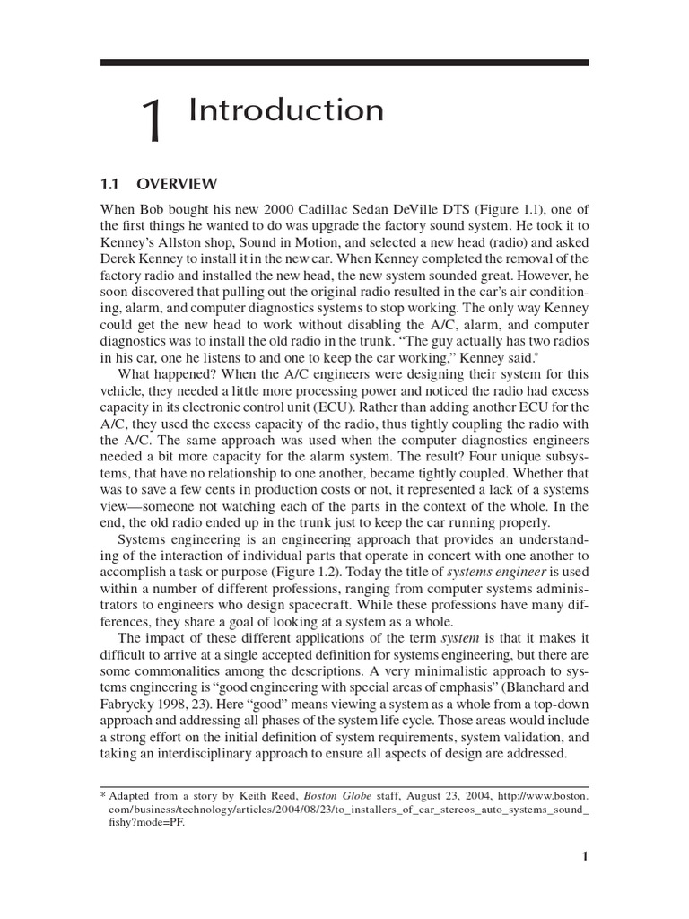 Systems Engineering Week 1 Material | PDF | System | Systems Engineering