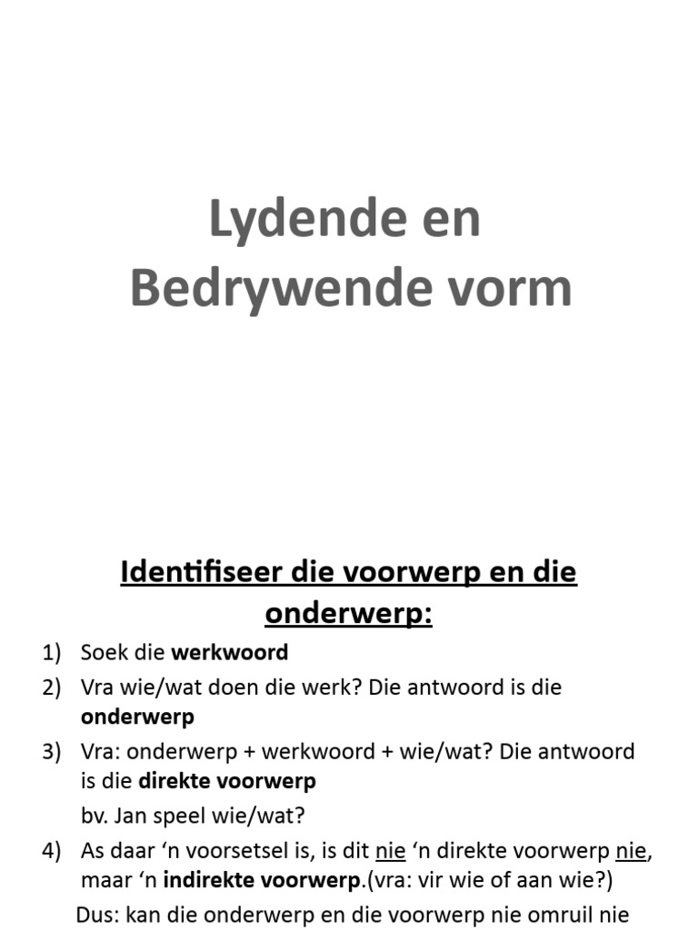 Lydende en Bedrywende Vorm | PDF