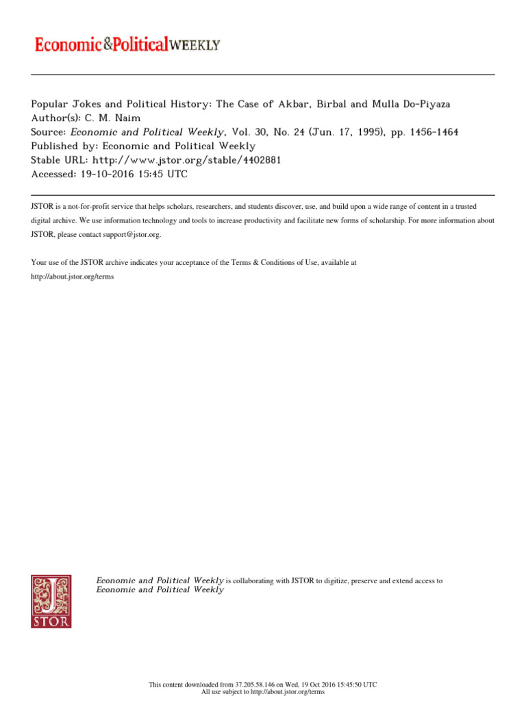 Mulla Do Piaza | PDF