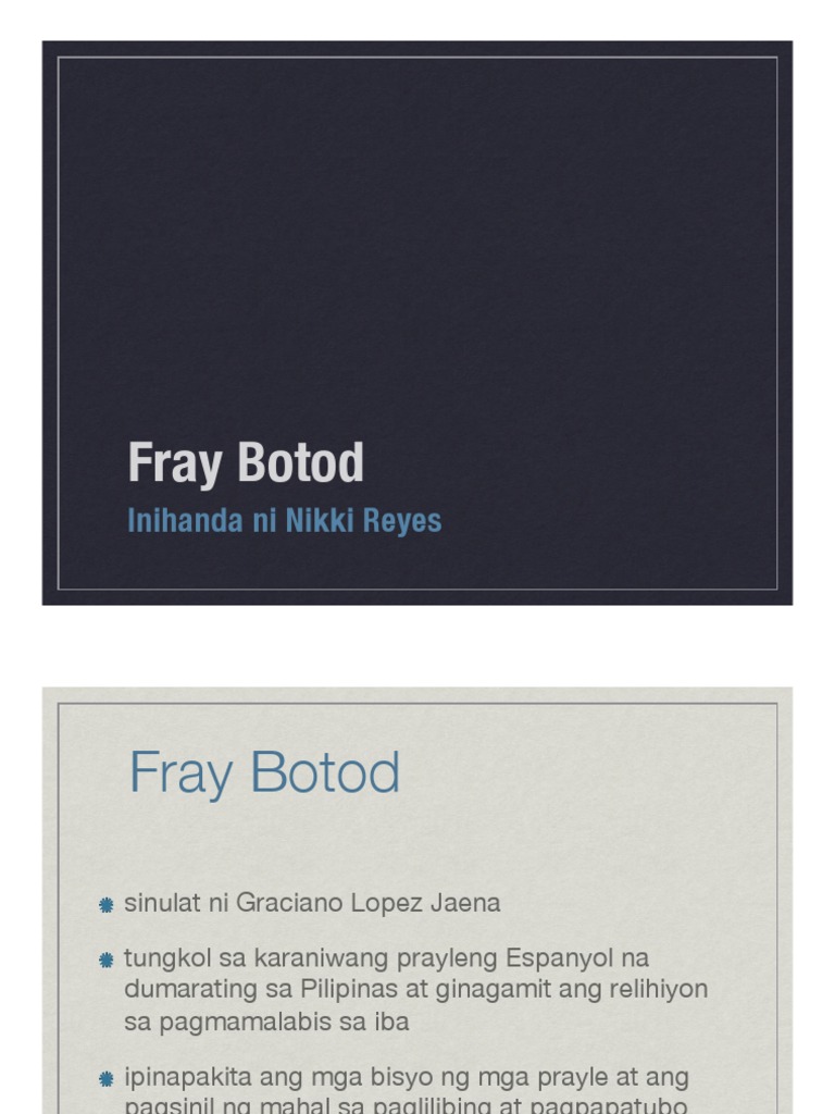 Fray Botod | PDF