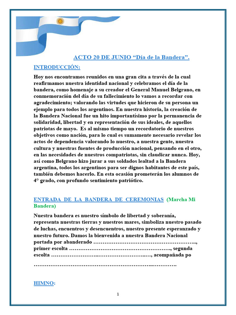 Acto 20 de junio 2024-completo | PDF