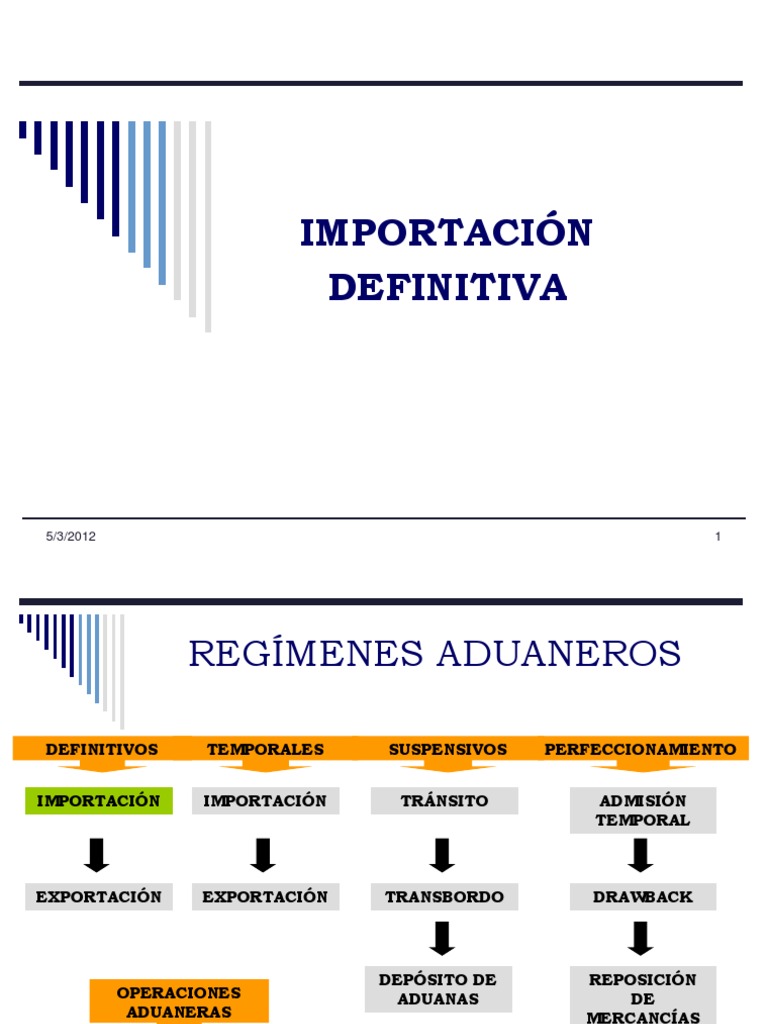 Importacion Definitiva | PDF | aduana | Comercio