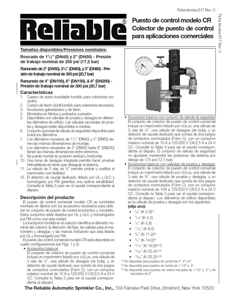 RISER | PDF | Sistema de rociadores contra incendios | Hidráulica