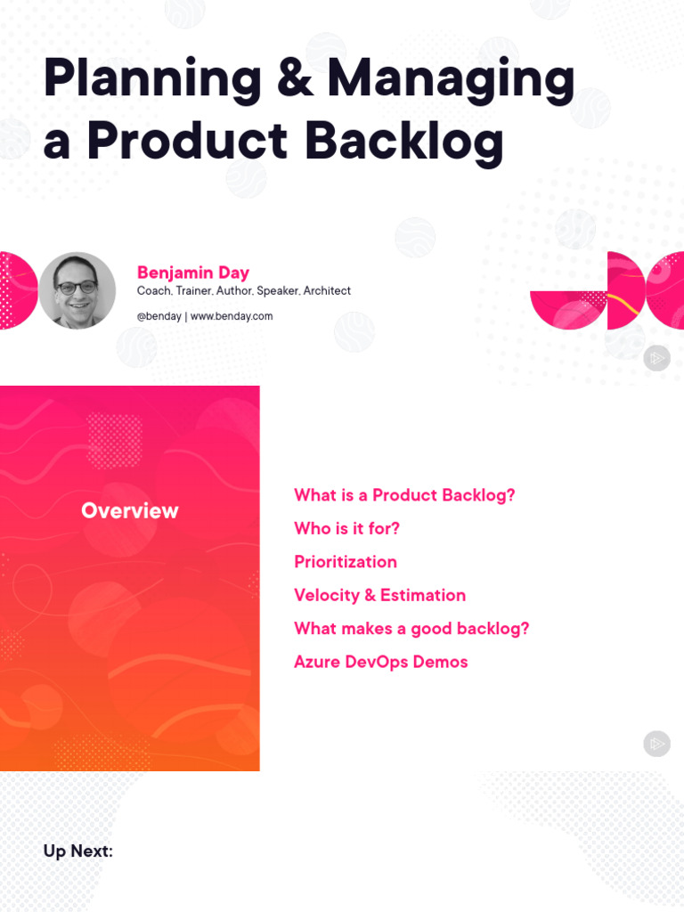 Planning and Managing A Product Backlog Slides | PDF | Scrum (Software Development) | Computing